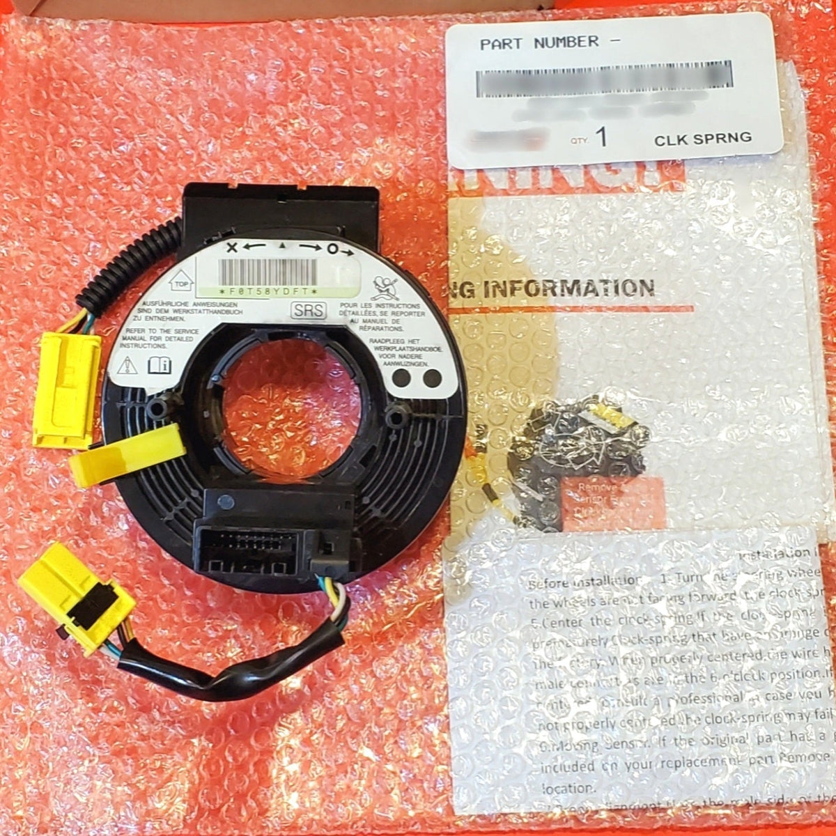 New | OE# CLS395 | Honda/Acura | Clock Spring | OVERNIGHT SHIPPING ...
